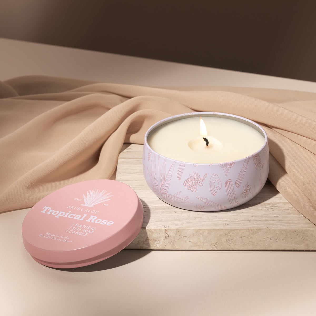 AA Candle Tropical Rose | Aruba Aloe AUA