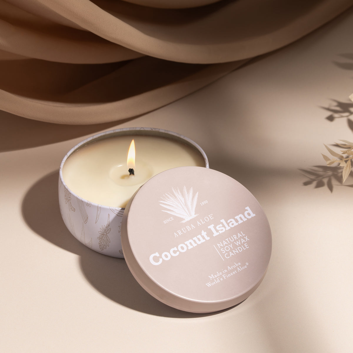 AA Candle Coconut Island | Aruba Aloe AUA